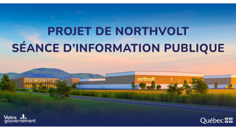 Séance d'information publique sur le projet Northvolt organisée par le ...